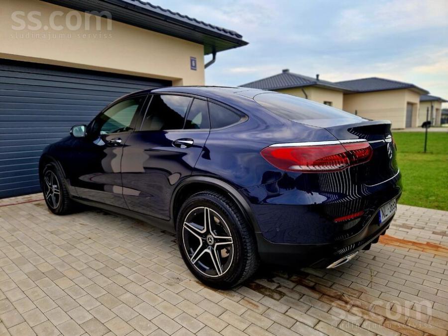 Blue Mercedes-Benz GLC 200 2023 in Riga, with an engine capacity of 2.00 L and mileage of 80 thousand km for 41000 €, photo 6 on AUTOMOTO.COM.LV