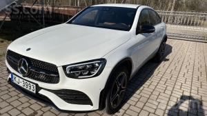 White Mercedes-Benz GLC 200 2022 in Riga, with an engine capacity of 2.00 L and mileage of 76 thousand km for 42000 €, photo  on AUTOMOTO.COM.LV