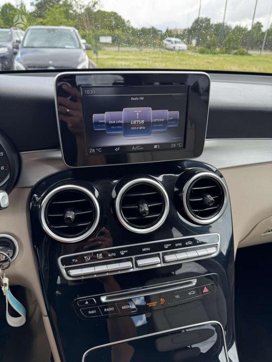 Black Mercedes-Benz GLC 220 2016 in Telschi, with an engine capacity of 2.14 L and mileage of 255 thousand km for 16500 €, photo 31 on AUTOMOTO.COM.LV