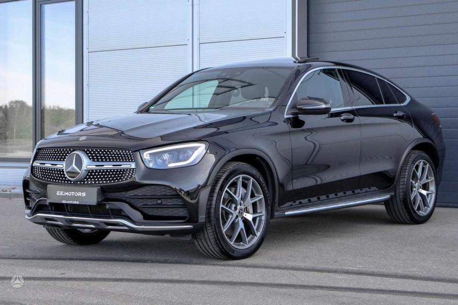 Black Mercedes-Benz GLC 220 2019 in Kaunas, with an engine capacity of 1.95 L and mileage of 182 thousand km for 32999 €, photo 7 on AUTOMOTO.COM.LV