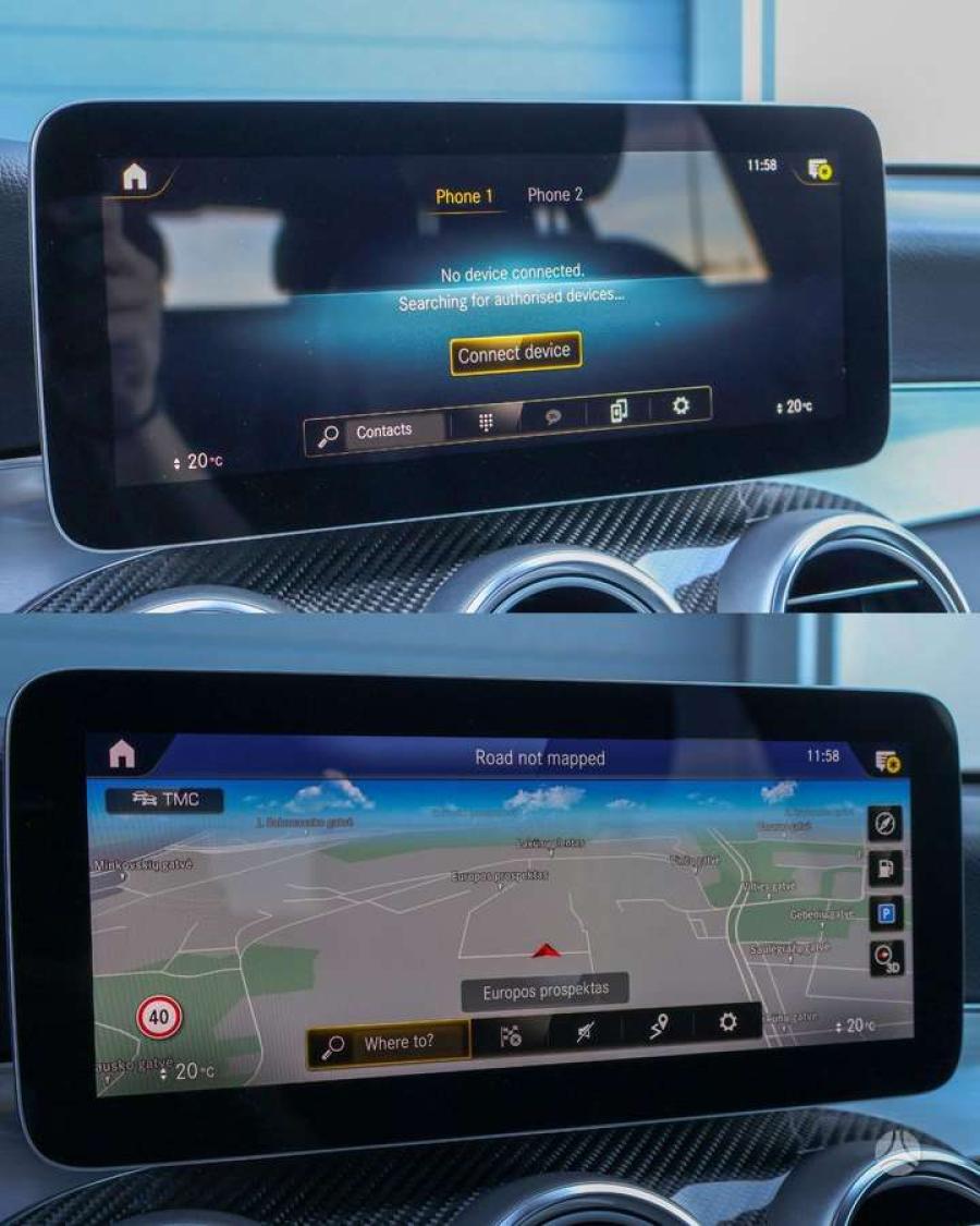 Black Mercedes-Benz GLC 220 2019 in Kaunas, with an engine capacity of 1.95 L and mileage of 182 thousand km for 32999 €, photo 41 on AUTOMOTO.COM.LV