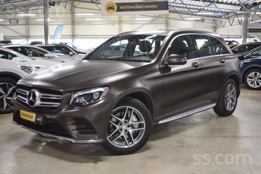 Brown Mercedes-Benz GLC 220 2016 in Riga, with an engine capacity of 2.20 L and mileage of 138 thousand km for 25900 €, photo 1 on AUTOMOTO.COM.LV