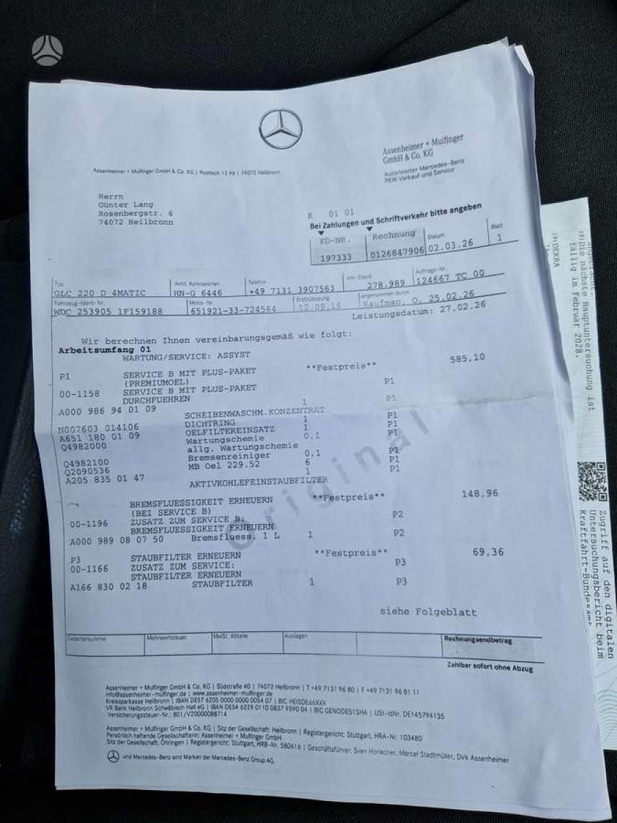 Pelēks Mercedes-Benz GLC 220 2016 Viļņa, ar dzinēja tilpumu 2.14 L un nobraukumu 280 tūkst. km par 14950 €, foto 26 vietnē AUTOMOTO.COM.LV
