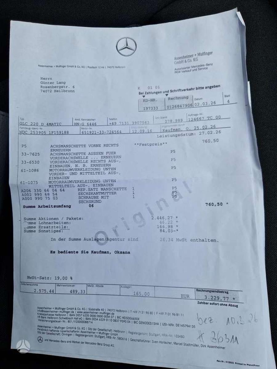 Pelēks Mercedes-Benz GLC 220 2016 Viļņa, ar dzinēja tilpumu 2.14 L un nobraukumu 280 tūkst. km par 14950 €, foto 27 vietnē AUTOMOTO.COM.LV