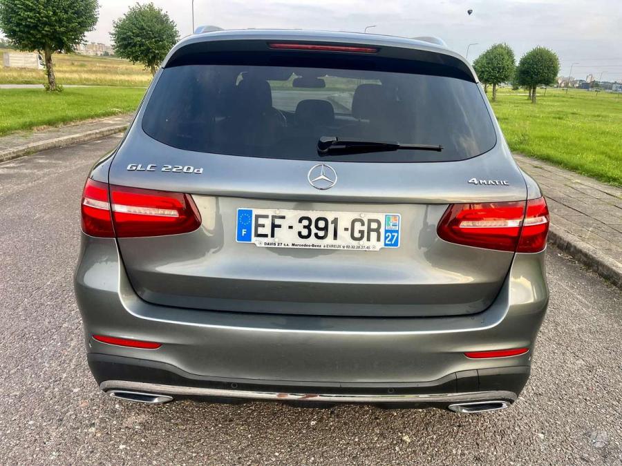 Grey Mercedes-Benz GLC 220 2016 in Kaunas, with an engine capacity of 2.20 L and mileage of 239 thousand km for 17250 €, photo 9 on AUTOMOTO.COM.LV