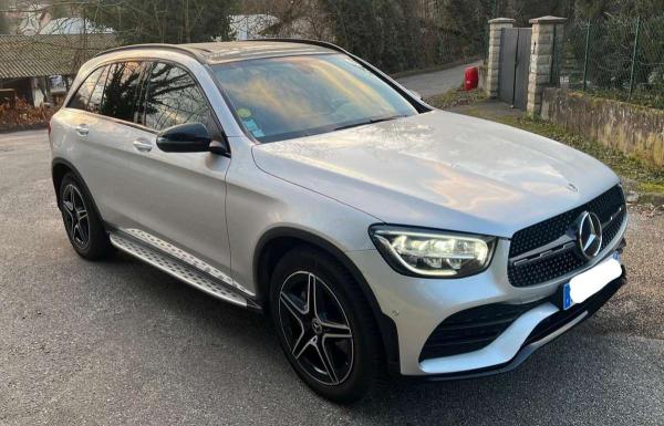 Grey Mercedes-Benz GLC 220 2020 in Taurage, with an engine capacity of 1.95 L and mileage of 187 thousand km for 26500 €, photo 10 on AUTOMOTO.COM.LV