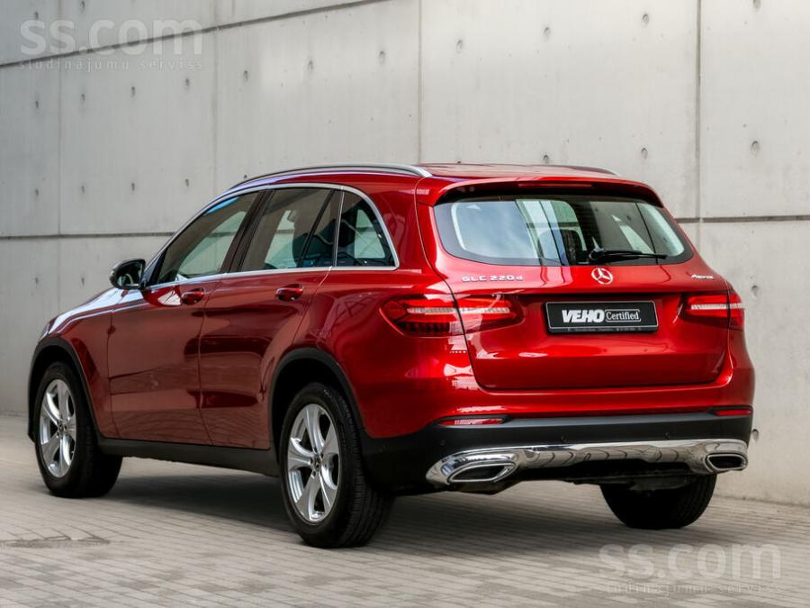Red Mercedes-Benz GLC 220 2017 in Riga, with an engine capacity of 2.20 L and mileage of 127 thousand km for 23900 €, photo 8 on AUTOMOTO.COM.LV