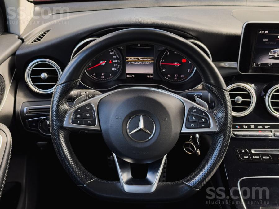Red Mercedes-Benz GLC 220 2017 in Riga, with an engine capacity of 2.20 L and mileage of 127 thousand km for 23900 €, photo 27 on AUTOMOTO.COM.LV