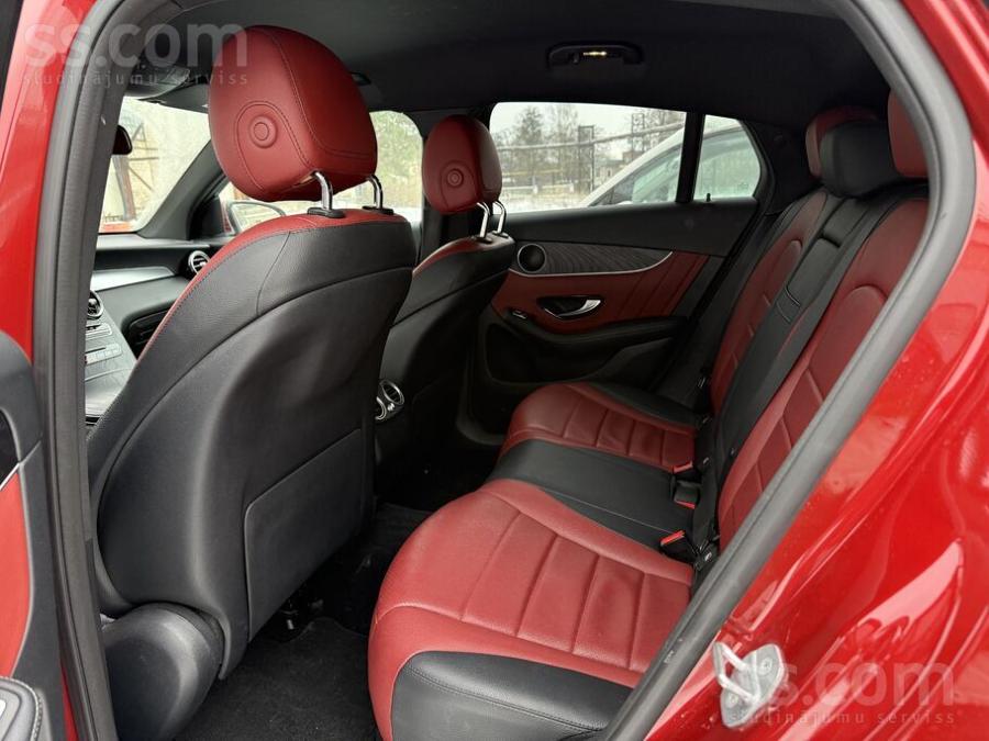 Red Mercedes-Benz GLC 220 2018 in Liepaja, with an engine capacity of 2.00 L and mileage of 137 thousand km for 29500 €, photo 9 on AUTOMOTO.COM.LV