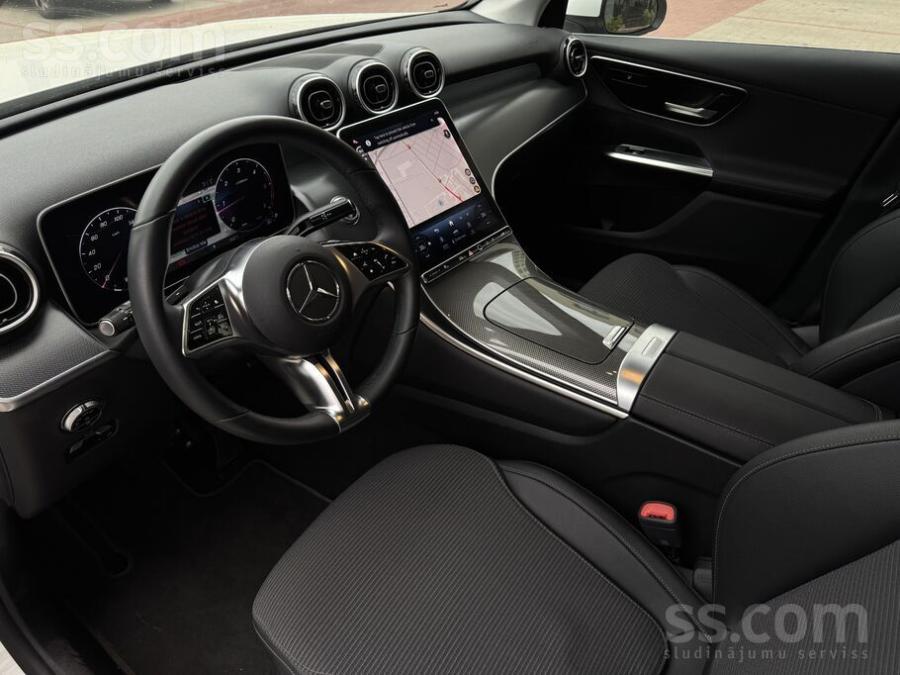 White Mercedes-Benz GLC 220 2023 in Riga, with an engine capacity of 2.00 L and mileage of 5 thousand km for 46800 €, photo 15 on AUTOMOTO.COM.LV