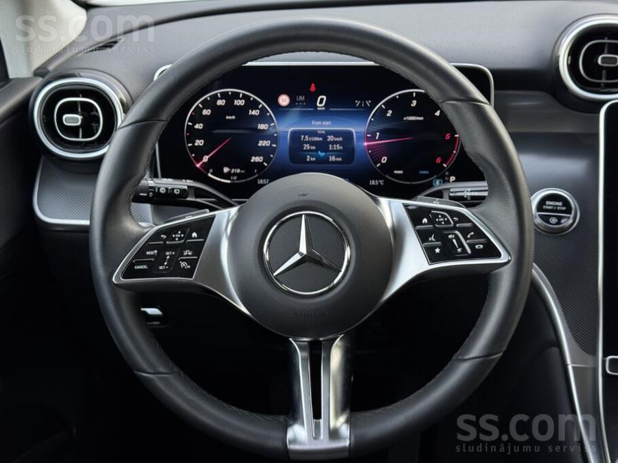 White Mercedes-Benz GLC 220 2023 in Riga, with an engine capacity of 2.00 L and mileage of 5 thousand km for 46800 €, photo 17 on AUTOMOTO.COM.LV