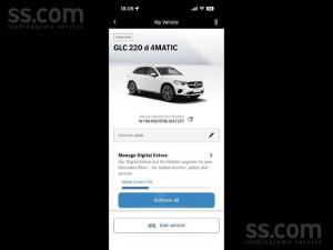 White Mercedes-Benz GLC 220 2023 in Riga, with an engine capacity of 2.00 L and mileage of 5 thousand km for 46800 €, photo 36 on AUTOMOTO.COM.LV