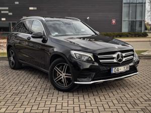 Black Mercedes-Benz GLC 250 2016 in Riga, with an engine capacity of 2.20 L and mileage of 221 thousand km for 20300 €, photo 3 on AUTOMOTO.COM.LV