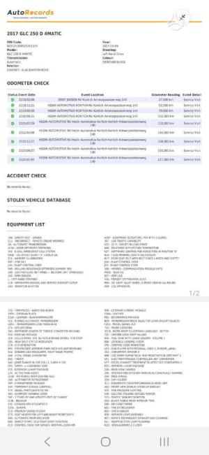 Черный Мерседес ГЛЦ 250 2017 в Утена, объемом двигателя 2.14 л и пробегом 250 тыс. км за 18500 €, фото 15 на AUTOMOTO.COM.LV