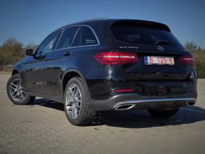 Black Mercedes-Benz GLC 250 2017 in Riga, with an engine capacity of 2.20 L and mileage of 264 thousand km for 18100 €, photo 6 on AUTOMOTO.COM.LV