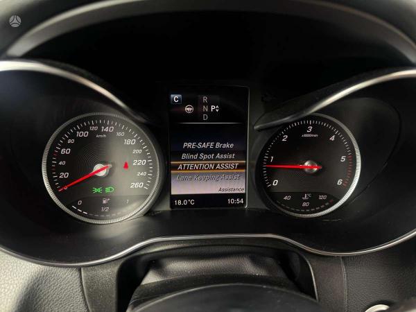 Black Mercedes-Benz GLC 250 2017 in Vilnius, with an engine capacity of 2.14 L and mileage of 242 thousand km for 19200 €, photo 4 on AUTOMOTO.COM.LV