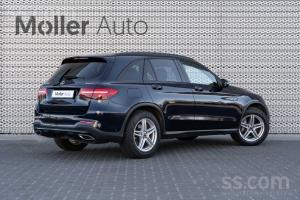Blue Mercedes-Benz GLC 250 2017 in Riga, with an engine capacity of 2.20 L and mileage of 114 thousand km for 23350 €, photo 4 on AUTOMOTO.COM.LV