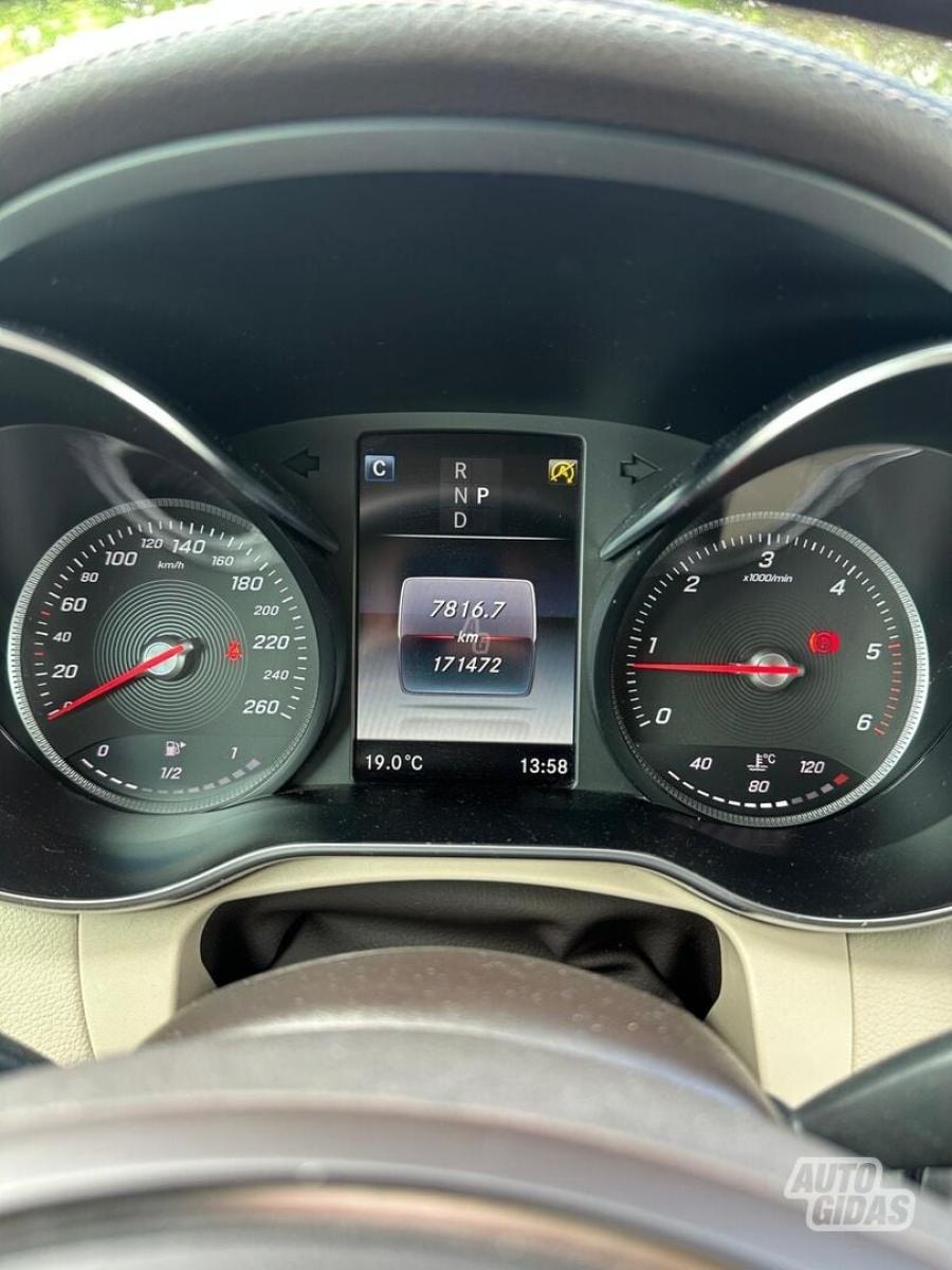 Mercedes-Benz GLC 250 2018 in Vilnius, with an engine capacity of 2.10 L and mileage of 171 thousand km for 26500 €, photo 8 on AUTOMOTO.COM.LV