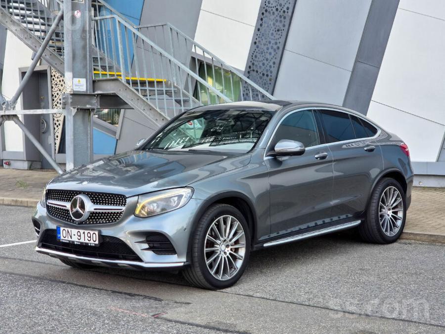 Grey Mercedes-Benz GLC 250 2016 in Riga, with an engine capacity of 2.20 L and mileage of 202 thousand km for 21555 €, photo 1 on AUTOMOTO.COM.LV