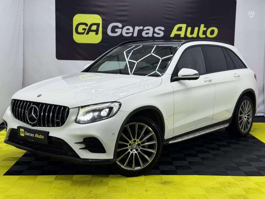 Balts Mercedes-Benz GLC 250 2015 Viļņa, ar dzinēja tilpumu 2.14 L un nobraukumu 428 tūkst. km par 16990 €, foto 1 vietnē AUTOMOTO.COM.LV