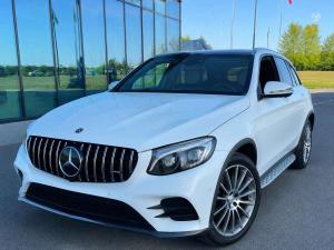 White Mercedes-Benz GLC 250 2015 in Vilnius, with an engine capacity of 2.14 L and mileage of 420 thousand km for 13000 €, photo 3 on AUTOMOTO.COM.LV