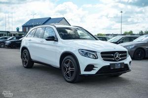 White Mercedes-Benz GLC 250 2017 in Marijampole, with an engine capacity of 2.10 L and mileage of 219 thousand km for 20450 €, photo  on AUTOMOTO.COM.LV
