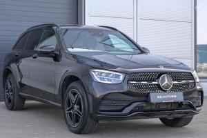Black Mercedes-Benz GLC 300 2021 in Kaunas, with an engine capacity of 1.95 L and mileage of 187 thousand km for 28499 €, photo 5 on AUTOMOTO.COM.LV