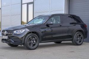 Black Mercedes-Benz GLC 300 2021 in Kaunas, with an engine capacity of 1.95 L and mileage of 187 thousand km for 28499 €, photo 8 on AUTOMOTO.COM.LV