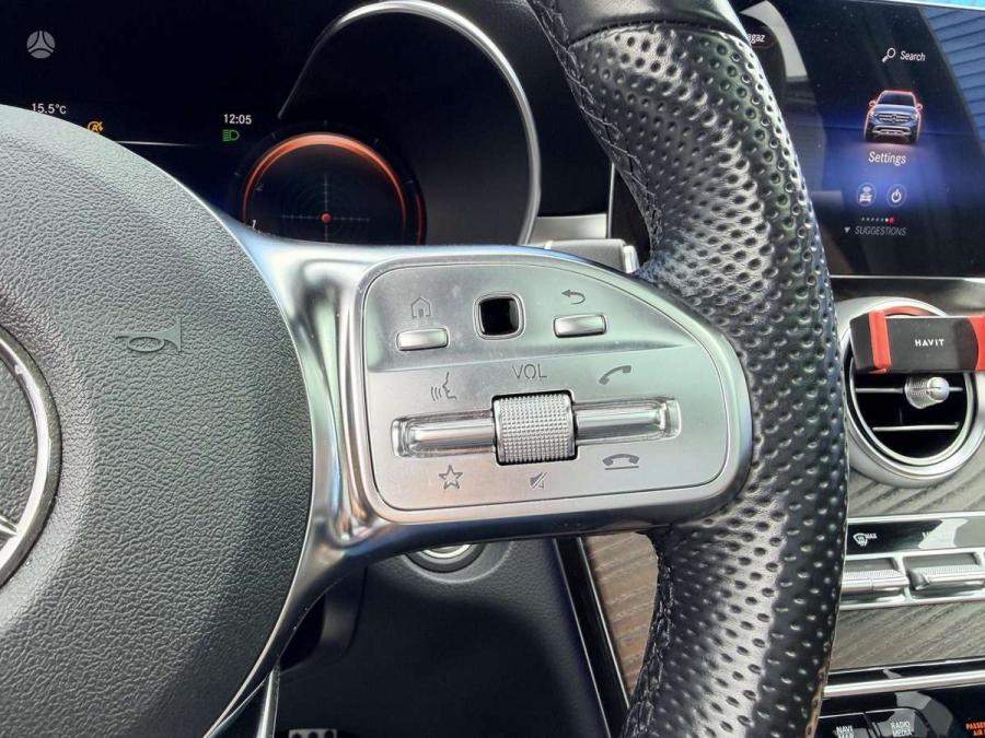 Melns Mercedes-Benz GLC 300 2021 Kauņa, ar dzinēja tilpumu 1.99 L un nobraukumu 58 tūkst. km par 32500 €, foto 12 vietnē AUTOMOTO.COM.LV