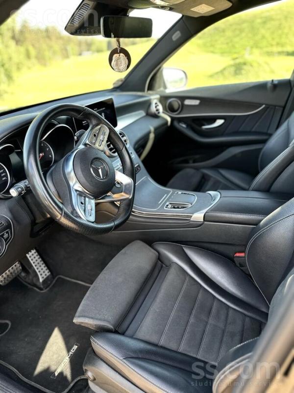 Black Mercedes-Benz GLC 300 2022 in Jekabpils, with an engine capacity of 2.00 L and mileage of 210 thousand km for 28000 €, photo 9 on AUTOMOTO.COM.LV