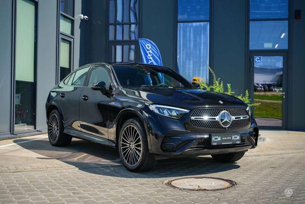 Black Mercedes-Benz GLC 300 2025 in Kaunas, with an engine capacity of 2.00 L and mileage of 7 thousand km for 71950 €, photo 1 on AUTOMOTO.COM.LV