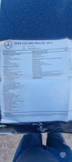 Zils Mercedes-Benz GLC 300 2018 Viļņa, ar dzinēja tilpumu 1.99 L un nobraukumu 170 tūkst. km par 9850 €, foto 17 vietnē AUTOMOTO.COM.LV