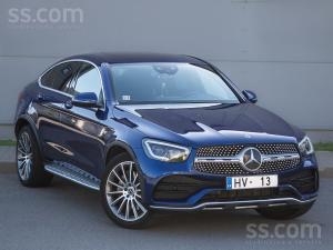 Blue Mercedes-Benz GLC 300 2019 in Riga, with an engine capacity of 3.00 L and mileage of 163 thousand km for 35990 €, photo  on AUTOMOTO.COM.LV