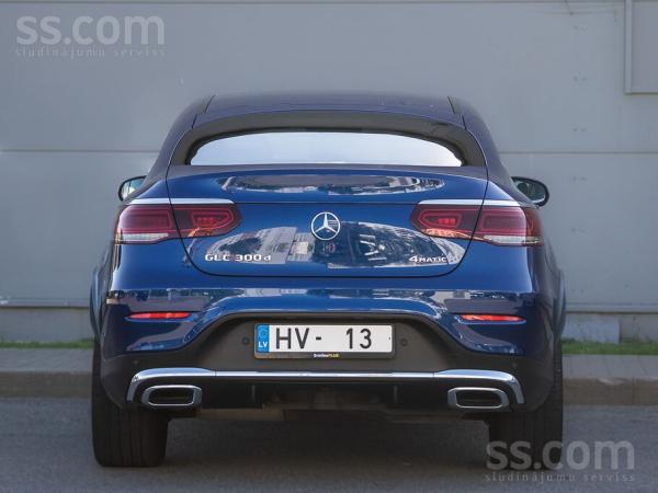 Blue Mercedes-Benz GLC 300 2019 in Riga, with an engine capacity of 3.00 L and mileage of 163 thousand km for 35990 €, photo 6 on AUTOMOTO.COM.LV