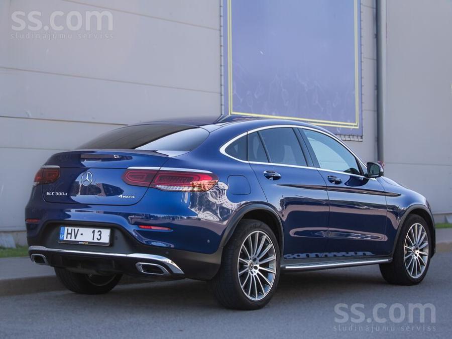 Blue Mercedes-Benz GLC 300 2019 in Riga, with an engine capacity of 3.00 L and mileage of 163 thousand km for 35990 €, photo 31 on AUTOMOTO.COM.LV