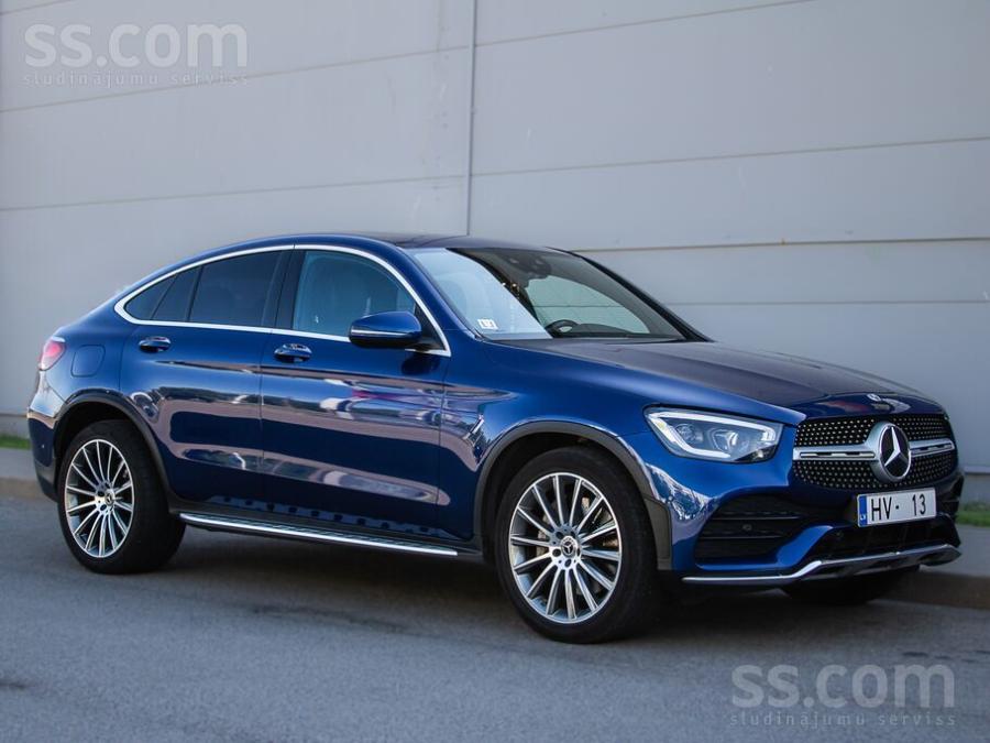 Blue Mercedes-Benz GLC 300 2019 in Riga, with an engine capacity of 3.00 L and mileage of 163 thousand km for 35990 €, photo 32 on AUTOMOTO.COM.LV
