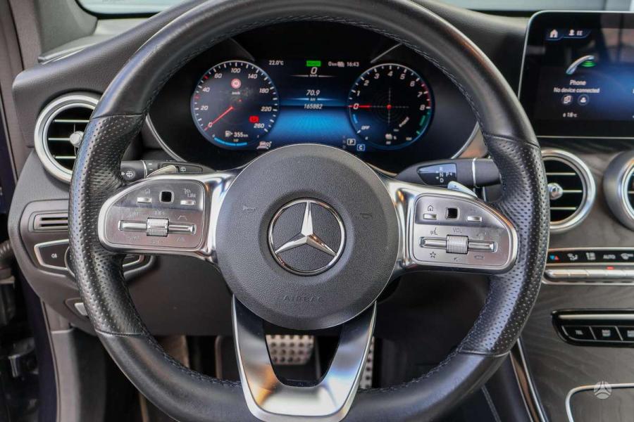 Zils Mercedes-Benz GLC 300 2020 Kauņa, ar dzinēja tilpumu 1.99 L un nobraukumu 166 tūkst. km par 31999 €, foto 29 vietnē AUTOMOTO.COM.LV