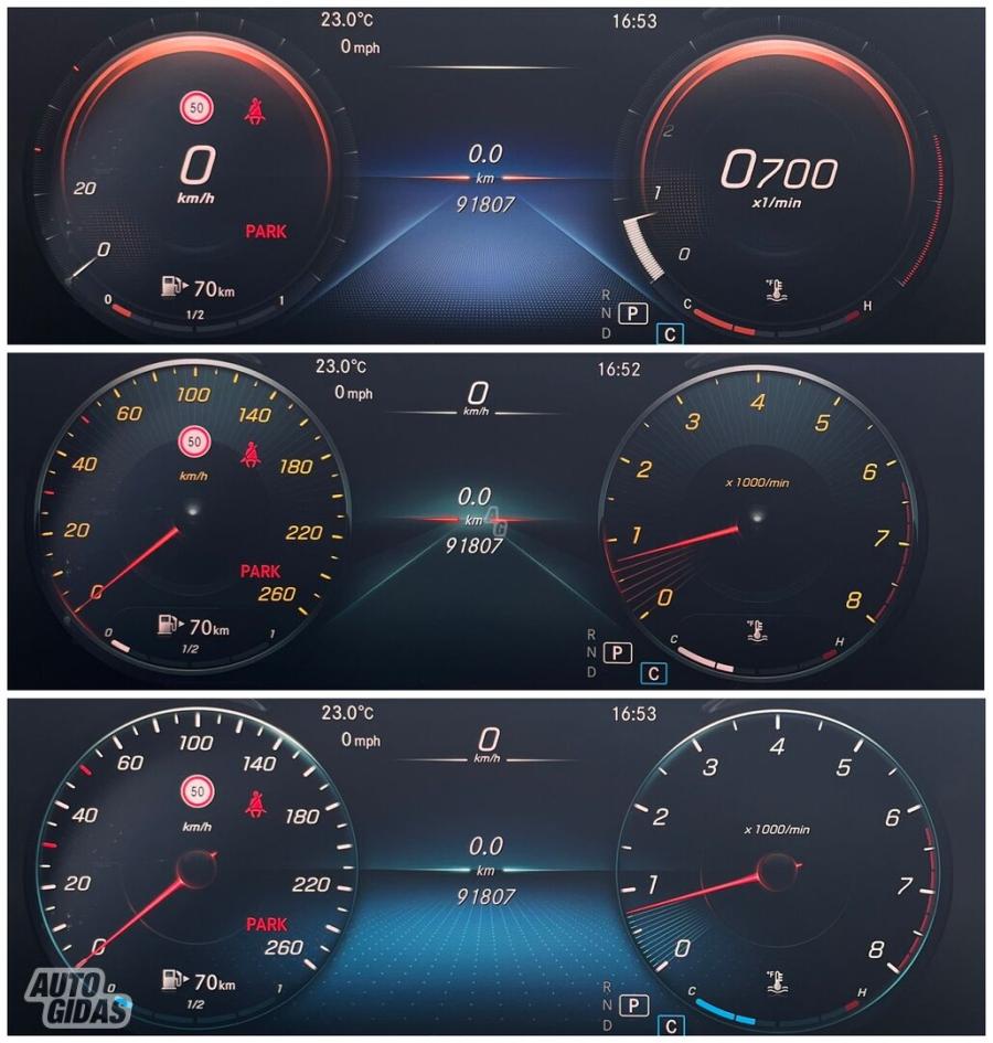 Blue Mercedes-Benz GLC 300 2021 in Silute, with an engine capacity of 2.00 L and mileage of 92 thousand km for 28999 €, photo 16 on AUTOMOTO.COM.LV