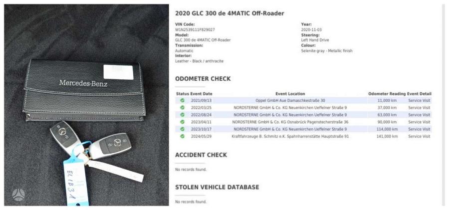 Серый Мерседес GLC 300 2020 в Вильнюс, объемом двигателя 2.00 л и пробегом 152 тыс. км за 28850 €, фото 37 на AUTOMOTO.COM.LV
