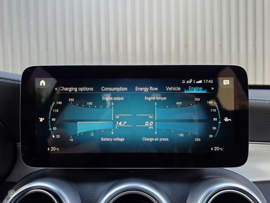 Grey Mercedes-Benz GLC 300 2020 in Kaunas, with an engine capacity of 1.95 L and mileage of 145 thousand km for 25400 €, photo 47 on AUTOMOTO.COM.LV