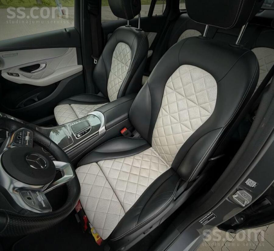 Grey Mercedes-Benz GLC 300 2021 in Vilnius, with an engine capacity of 2.00 L and mileage of 169 thousand km for 35999 €, photo 11 on AUTOMOTO.COM.LV