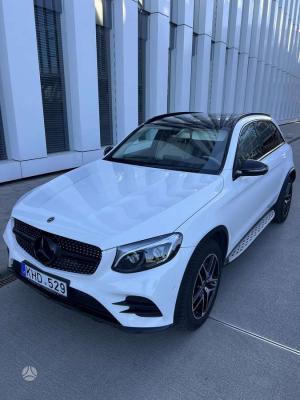 White Mercedes-Benz GLC 300 2017 in Vilnius, with an engine capacity of 1.99 L and mileage of 213 thousand km for 22990 €, photo  on AUTOMOTO.COM.LV