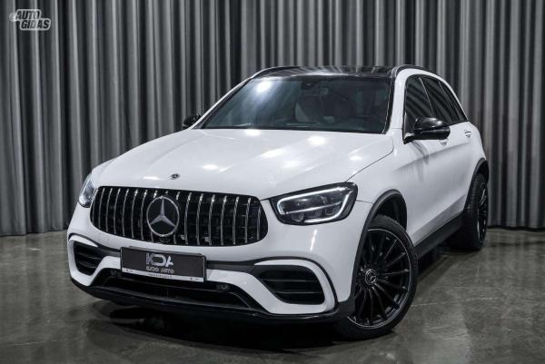 White Mercedes-Benz GLC 300 2020 in Marijampole, with an engine capacity of 2.00 L and mileage of 81 thousand km for 27950 €, photo 4 on AUTOMOTO.COM.LV