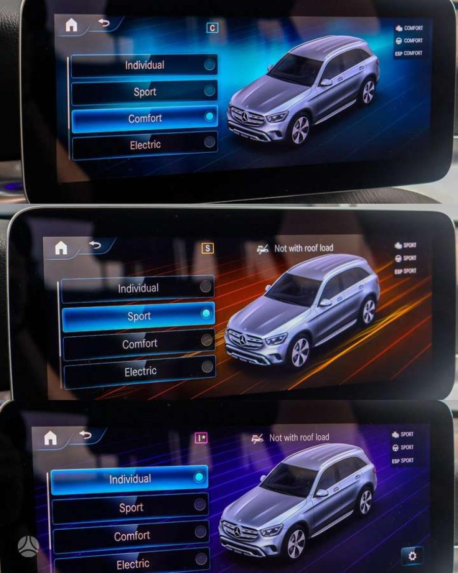 White Mercedes-Benz GLC 300 2020 in Kaunas, with an engine capacity of 1.95 L and mileage of 203 thousand km for 27999 €, photo 41 on AUTOMOTO.COM.LV