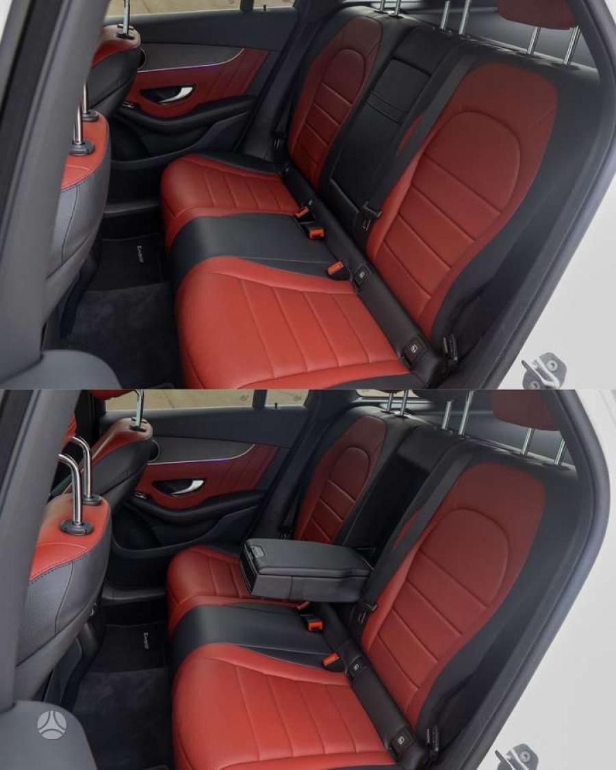 White Mercedes-Benz GLC 300 2020 in Kaunas, with an engine capacity of 1.95 L and mileage of 203 thousand km for 27999 €, photo 47 on AUTOMOTO.COM.LV