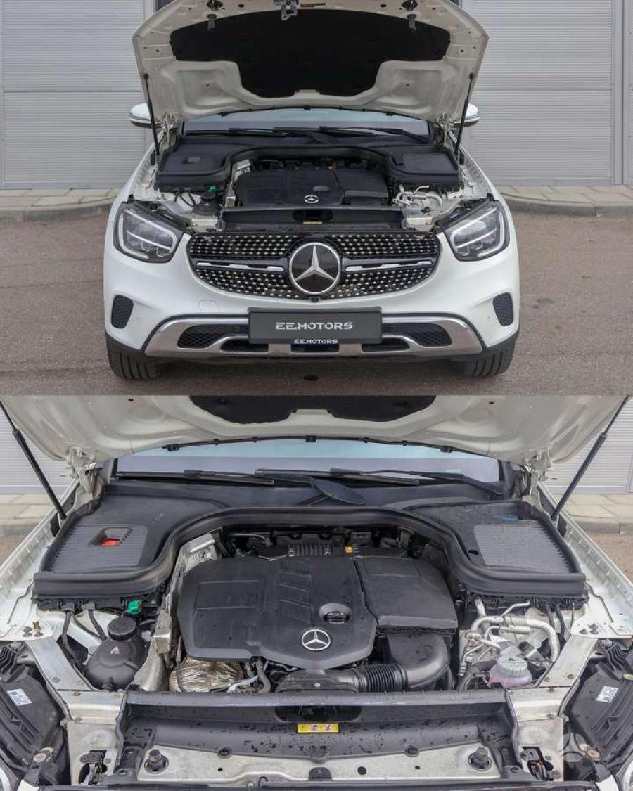 White Mercedes-Benz GLC 300 2020 in Kaunas, with an engine capacity of 1.95 L and mileage of 203 thousand km for 27999 €, photo 51 on AUTOMOTO.COM.LV