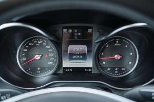 Black Mercedes-Benz GLC 350 2017 in Kaunas, with an engine capacity of 2.99 L and mileage of 208 thousand km for 22950 €, photo 28 on AUTOMOTO.COM.LV