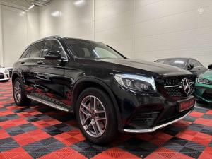 Black Mercedes-Benz GLC 350 2018 in Vilnius, with an engine capacity of 1.99 L and mileage of 191 thousand km for 20500 €, photo 3 on AUTOMOTO.COM.LV