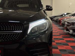 Black Mercedes-Benz GLC 350 2018 in Vilnius, with an engine capacity of 1.99 L and mileage of 191 thousand km for 20500 €, photo 8 on AUTOMOTO.COM.LV