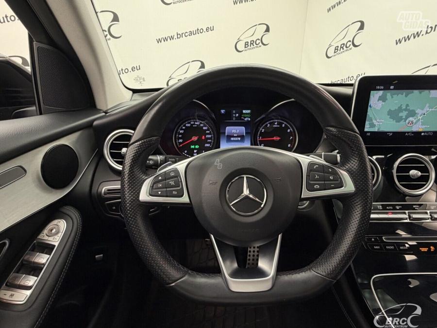 Blue Mercedes-Benz GLC 350 2017 in Avizieniai, with an engine capacity of 2.00 L and mileage of 183 thousand km for 19900 €, photo 28 on AUTOMOTO.COM.LV